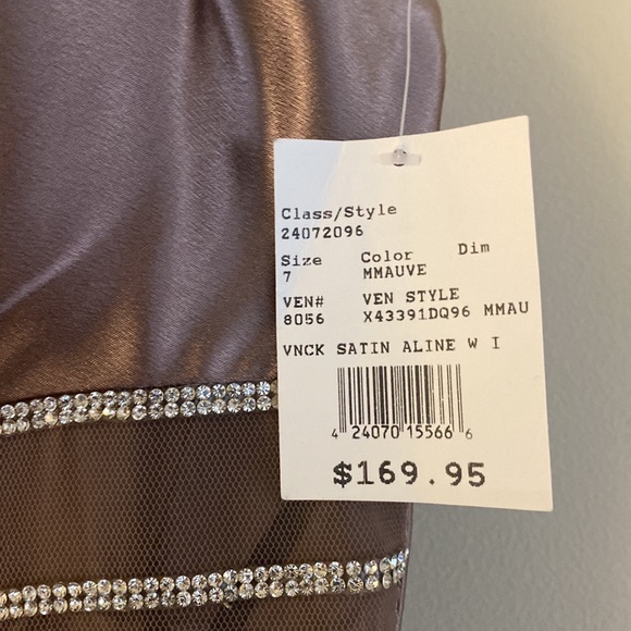 Speechless | Dresses | Speechless Satin Plunge Prom Dress Size 7 Mauve ...